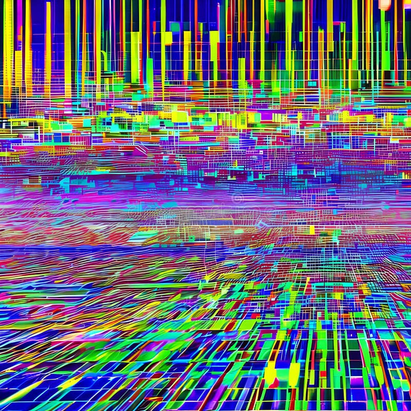 1068 Digital Glitch Art: a Futuristic and High-tech Background ...