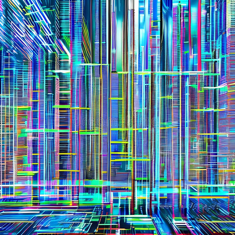 1068 Digital Glitch Art: a Futuristic and High-tech Background ...
