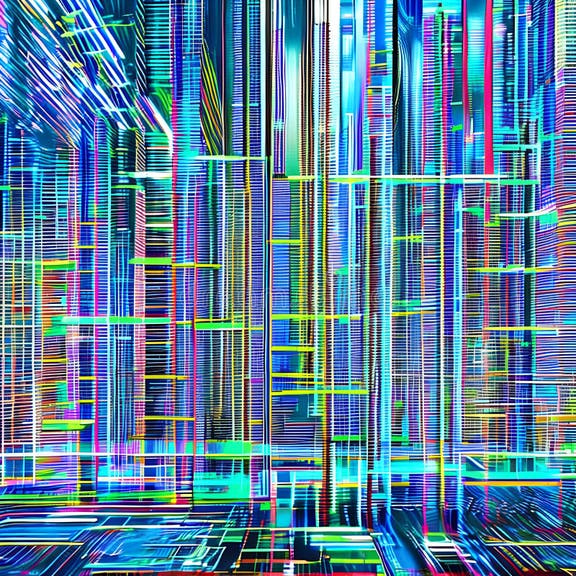 1068 Digital Glitch Art: a Futuristic and High-tech Background ...