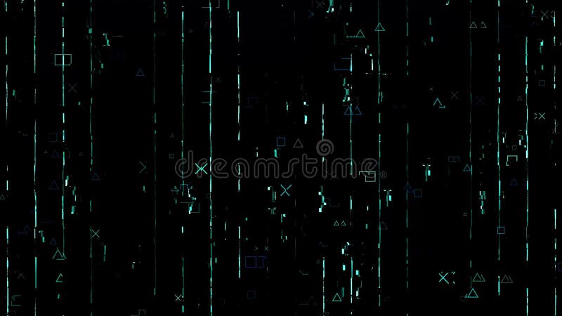 Digital Glitch - Art Geometry Matrix Stock Footage - Video of distorted ...