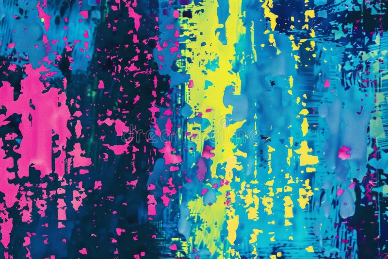 Digital Glitch Art Pattern with Distorted Shapes and Pixelated Textures ...