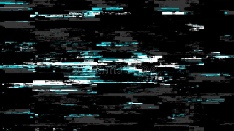 Glitch Background. Abstract Noise Effect. Vector Black Texture on White Background. Computer ...