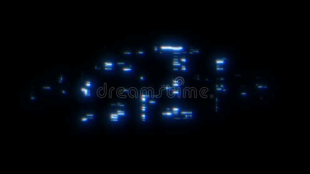 Digital Glitch Effect with Distorted Pixels Stock Illustration ...