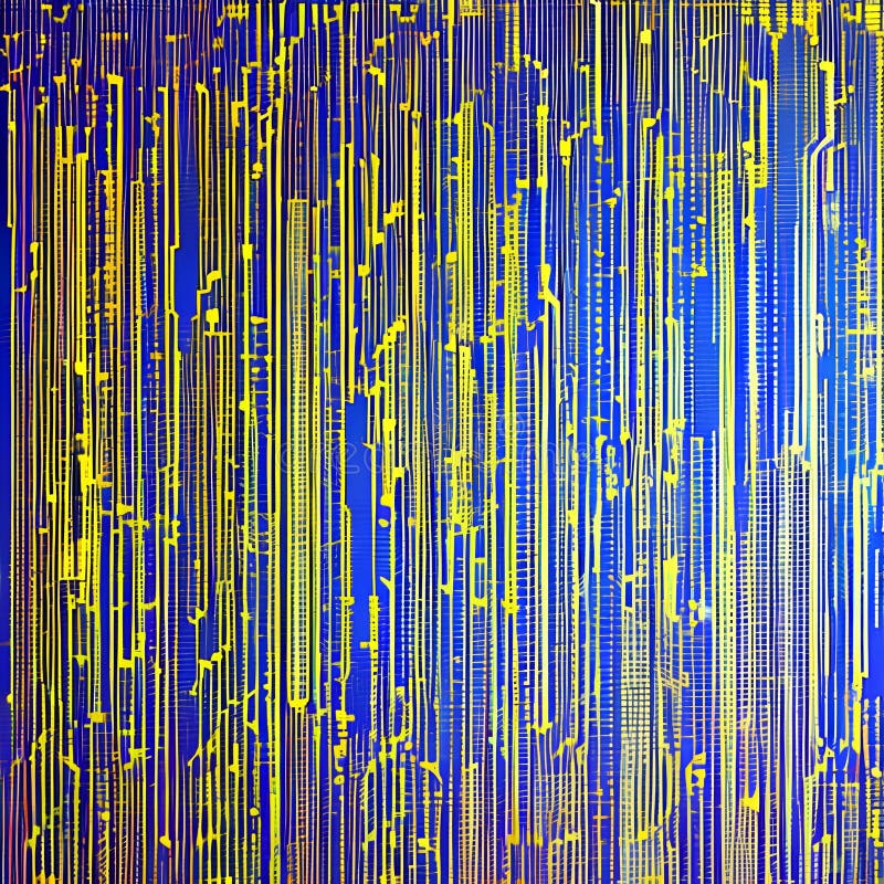 A Digital Glitch Effect Overlaying a Circuit Board Pattern, Symbolizing ...