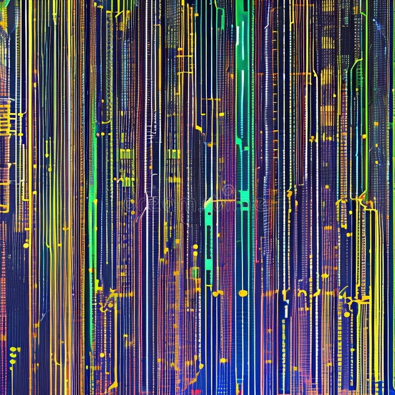 A Digital Glitch Effect Overlaying a Circuit Board Pattern, Symbolizing ...