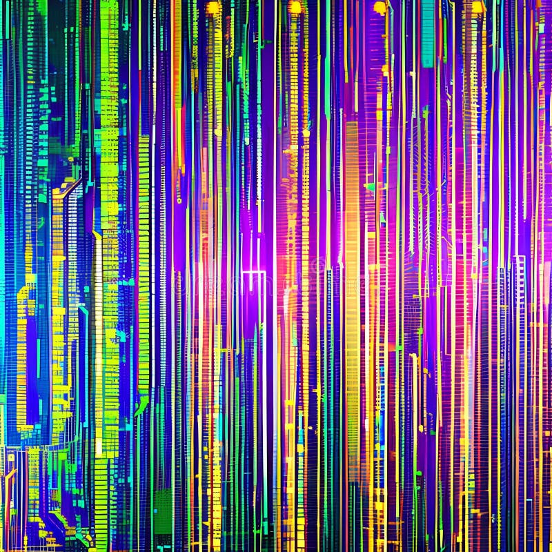 A Digital Glitch Effect Overlaying a Circuit Board Pattern, Symbolizing ...