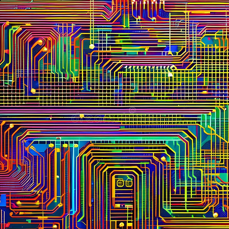 A Digital Glitch Effect Overlaying a Circuit Board Pattern, Symbolizing ...