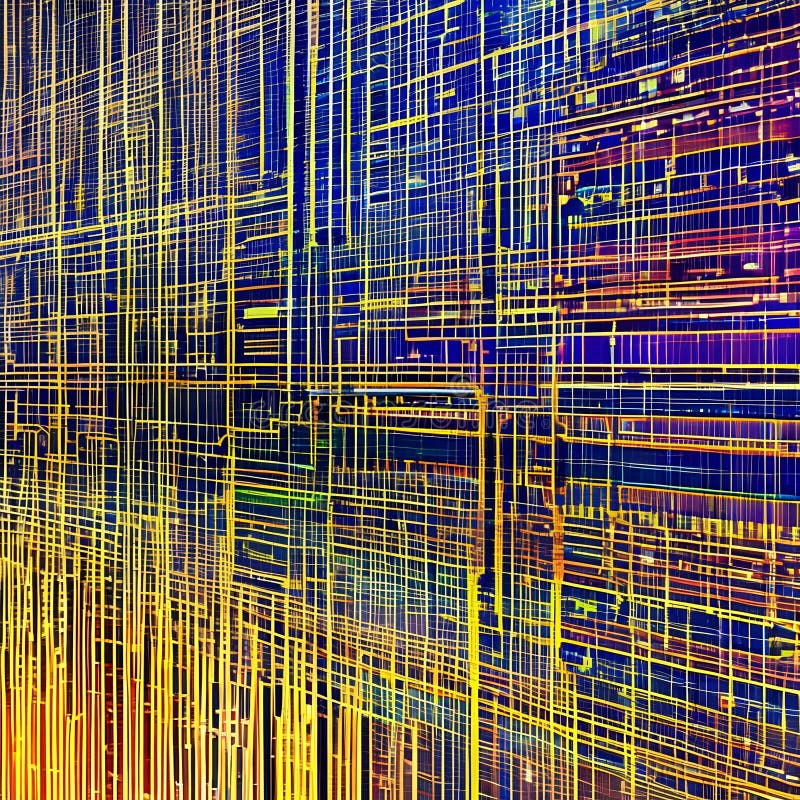 A Digital Glitch Effect Overlaying a Circuit Board Pattern, Symbolizing ...