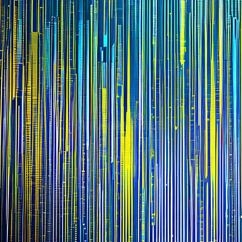 A Digital Glitch Effect Overlaying a Futuristic Circuit Board Pattern ...