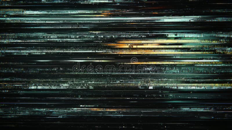 Digital Glitch Effect Resembling a Broken TV Signal Stock Image - Image ...