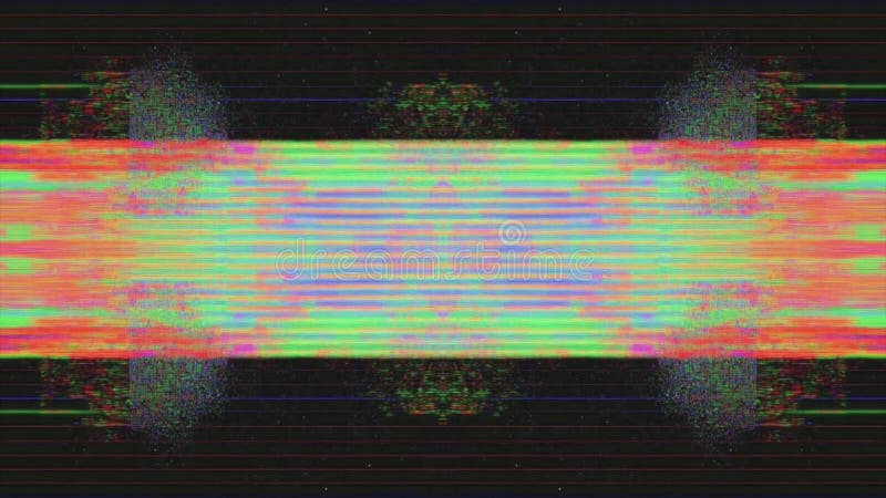 Digital Glitch Effect with Retro VFX and Vibrant Colors Stock Footage ...
