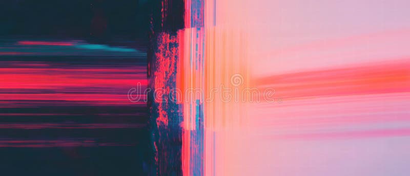 Digital Glitch Effect Showcasing Technological Breakdown and Distortion ...