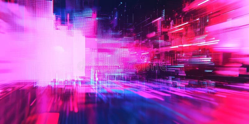 Digital Glitch Effects Creating a Pixel Distortion, Abstract Pixel Art ...