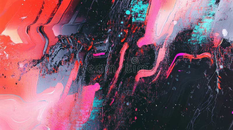 Digital Glitch Effects Frozen in Time Creating Pattern of Corrupted ...