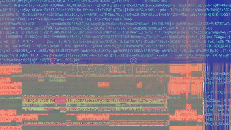 Digital Glitch Hacking Attack System Damage Noise Stock Footage - Video ...