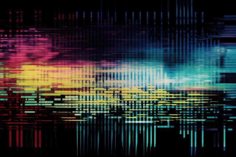 Digital Glitch Invasion, with Glitches Spreading and Overtaking the ...