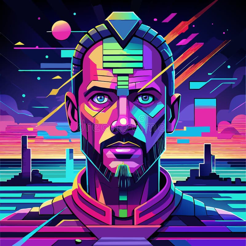 Digital Glitch Motion Art stock vector. Illustration of data - 377368498