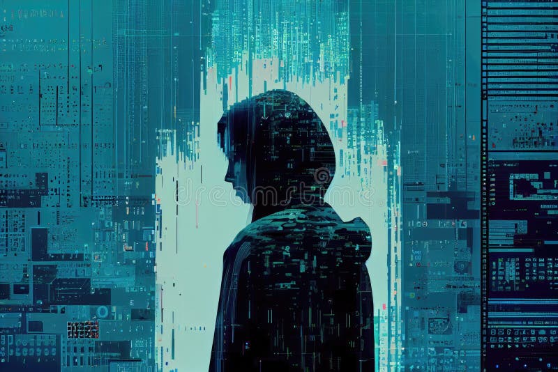 A Digital Glitch that Reveals a Hidden Image or Message in an Otherwise ...