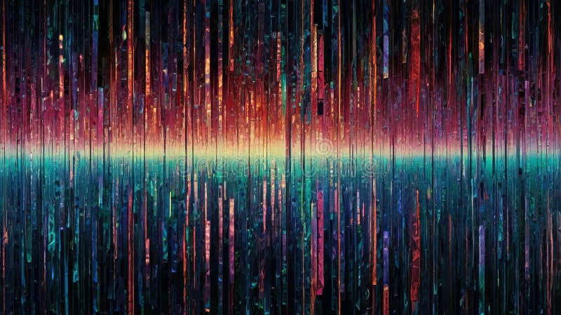 Digital Glitch Technology Background Stock Illustration - Illustration ...
