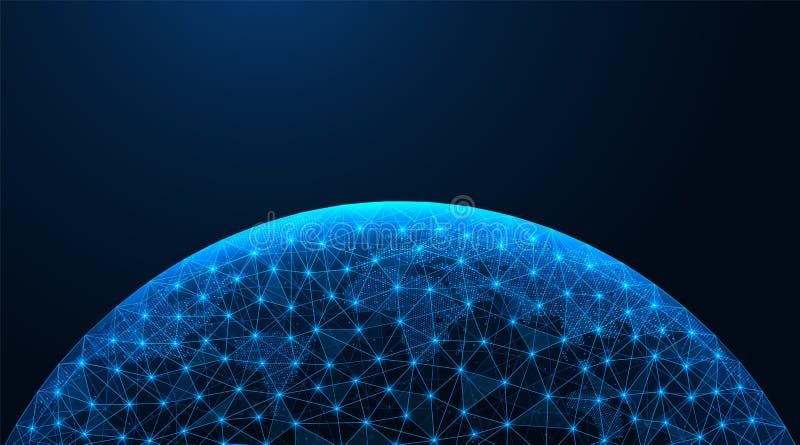 Digital Global Network. High-speed Data Transfer Technology. the World ...