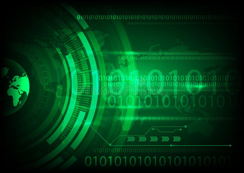 Digital Global Technology, Abstract Background Stock Illustration ...