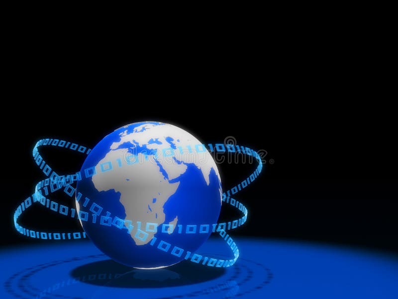 Digital globe stock illustration. Illustration of modern - 4649607