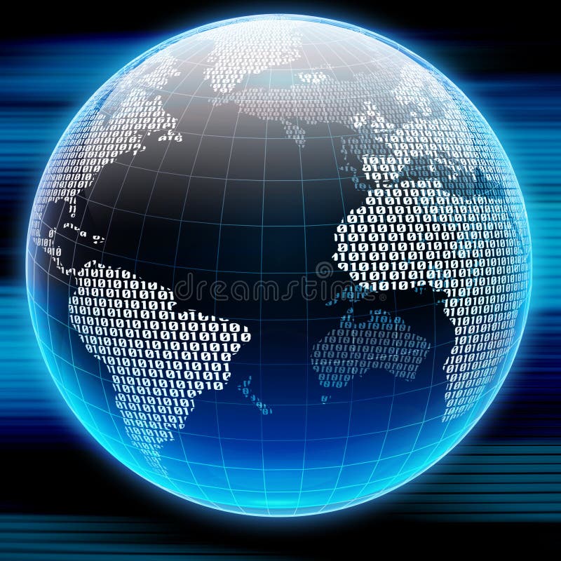 Digital globe stock illustration. Illustration of modern - 4649607