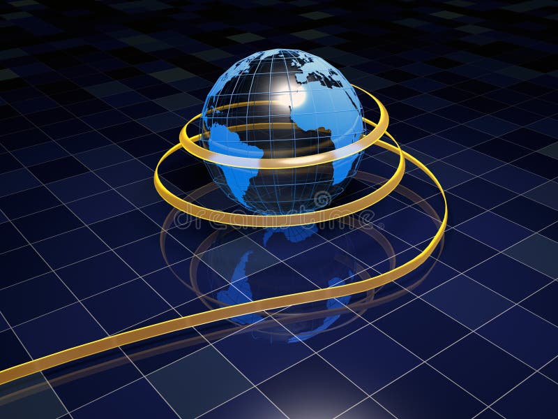 Digital globe stock illustration. Illustration of modern - 4649607