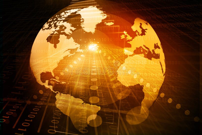 Digital Globe stock illustration. Illustration of computer - 46263571