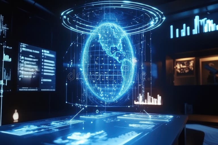 Digital Globe Displays Data Analytics in a Futuristic Technology Room ...