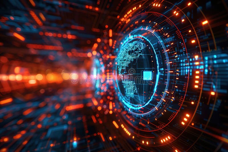 Digital Globe stock illustration. Illustration of data - 340824699