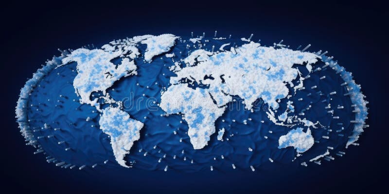 Digital Globe with Glowing Network Lines and Nodes. Communication ... Digital Globe with Glowing Network Lines and Nodes. Communication ...