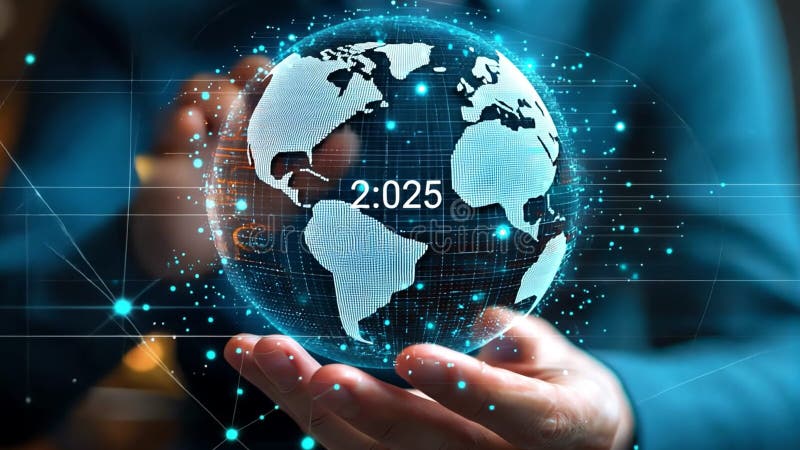 Digital Globe in Hands Vision of Future Connectivity and Technology for ...