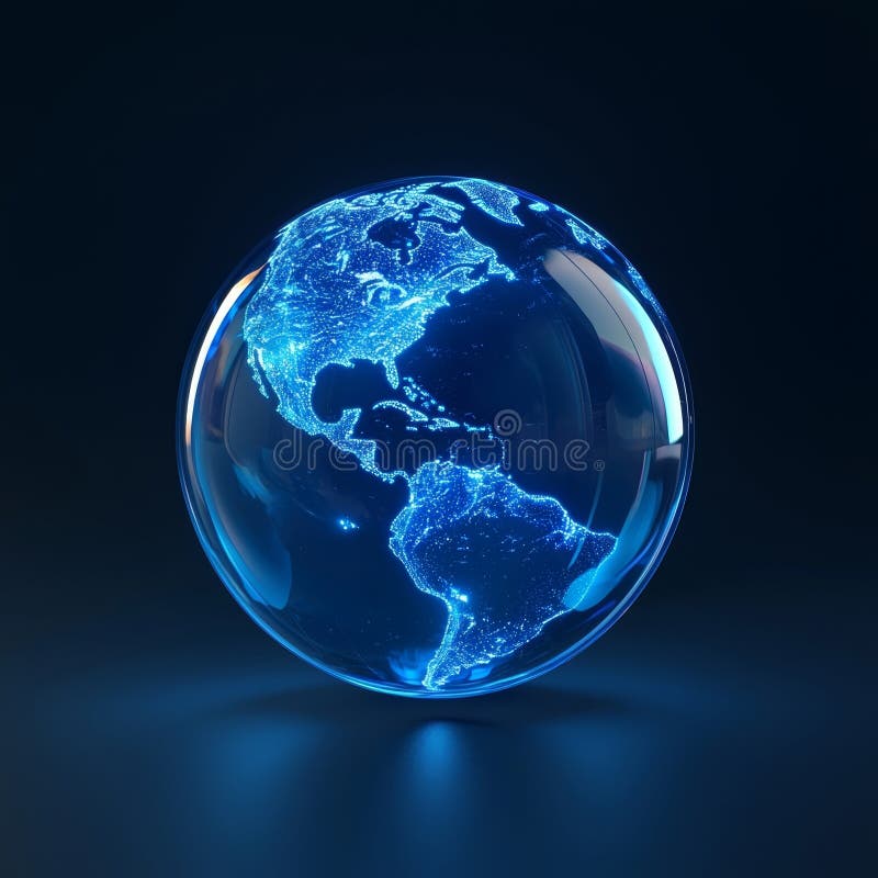 Digital Globe stock illustration. Illustration of science - 334816630