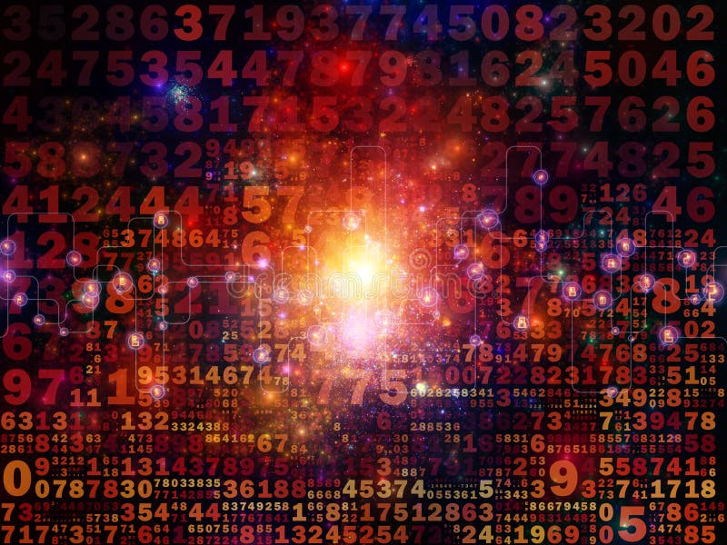 Glow of Digital Grid stock illustration. Illustration of science - 74433652