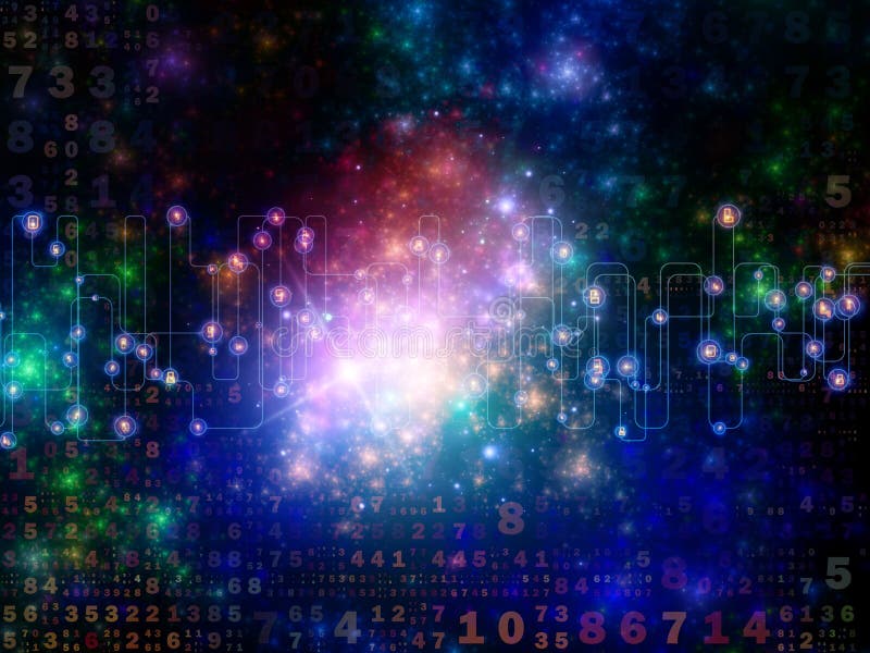 Glow of Digital Grid stock photo. Image of geometry, background - 74109418