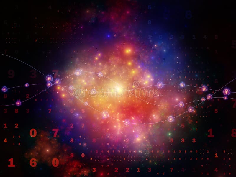 Glow of Digital Grid stock photo. Image of geometry, background - 74109418