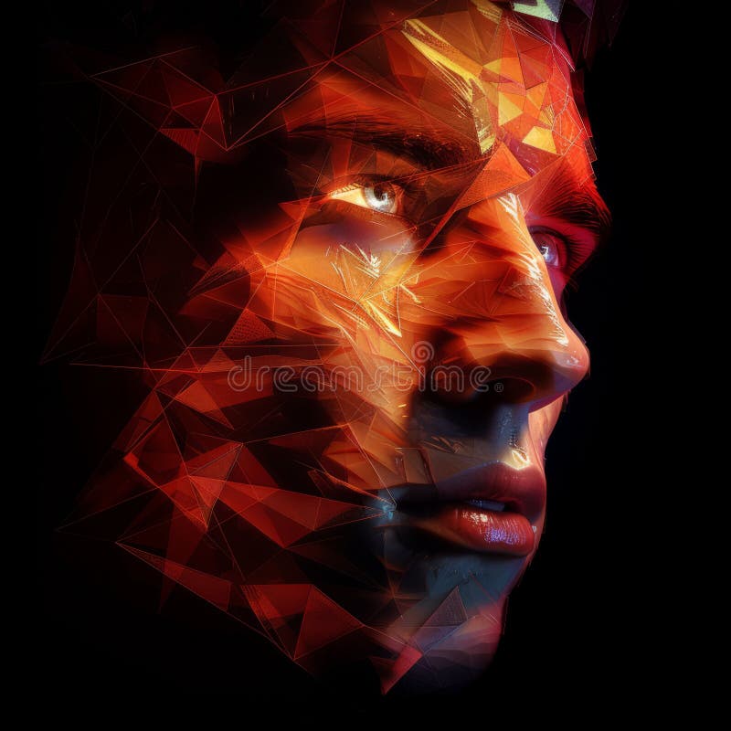 Polygons Male Face Stock Illustrations – 80 Polygons Male Face Stock ...