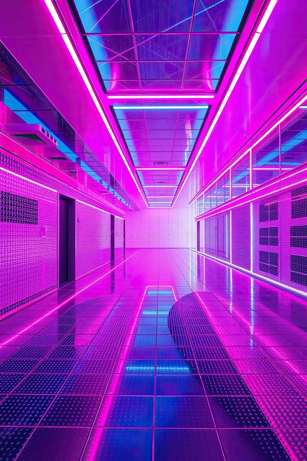 Digital Glowing Colorful Tech Background with a Clean Digital Structure ...