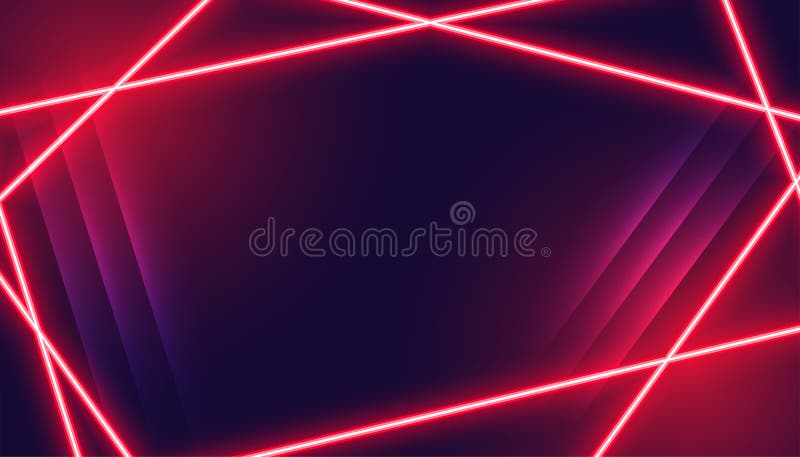 Digital Glowing Laser Line Empty Wallpaper with Neon Effect Stock ...