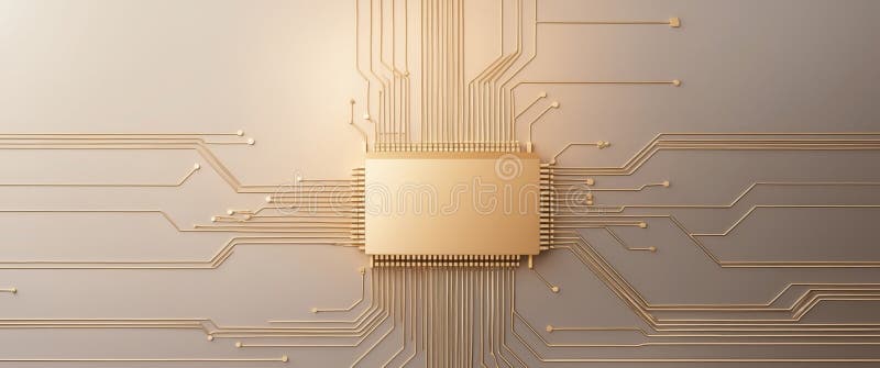 Digital Gold Circuit Backdrop for Technology Background Stock Photo ...