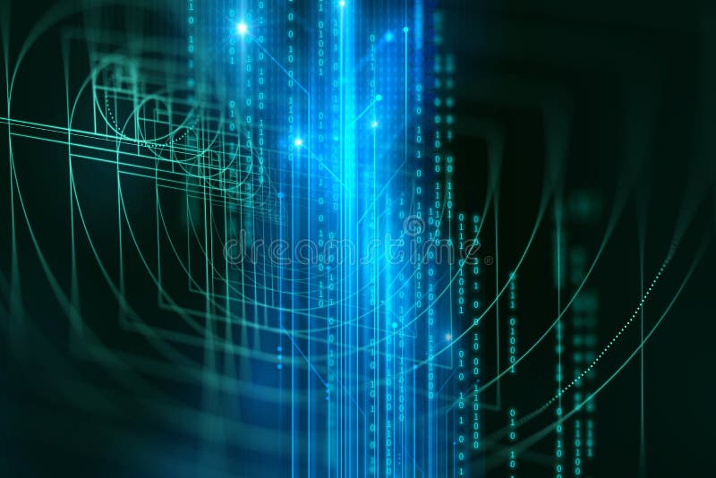 Digital Golden Ratio on Abstract Technology Background Stock ...