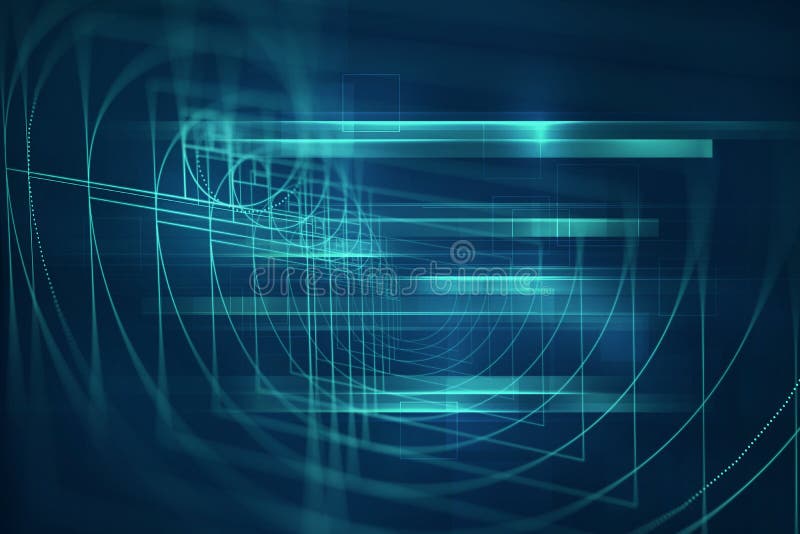 Digital Golden Ratio on Abstract Technology Background Stock ...