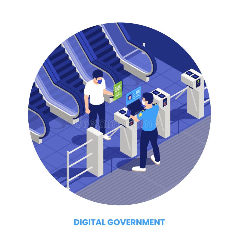 Digital Government Concept stock vector. Illustration of infrastructure ...