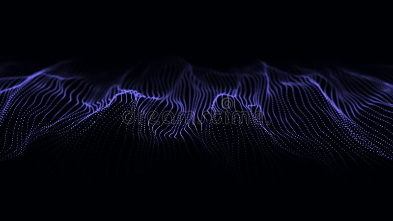 Digital Gradient Blue Wave. with Huge Deformation Effect. Analysis and ...