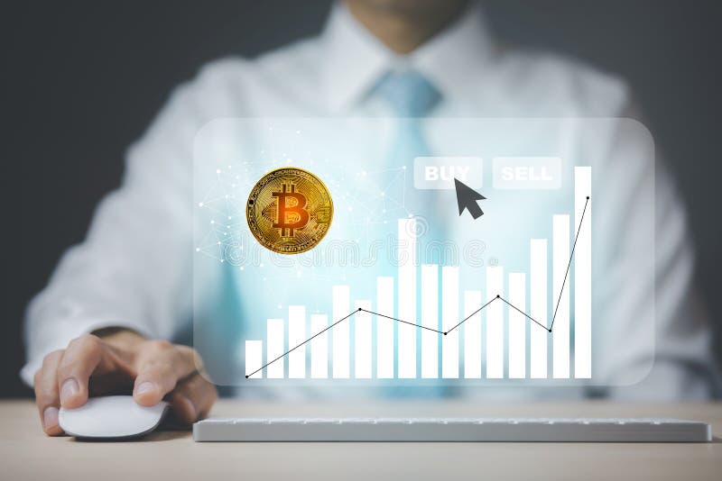 Digital Graph with Bitcoin Chart on-screen among Piles of Bitcoin ... Digital Graph with Bitcoin Chart on-screen among Piles of Bitcoin ...