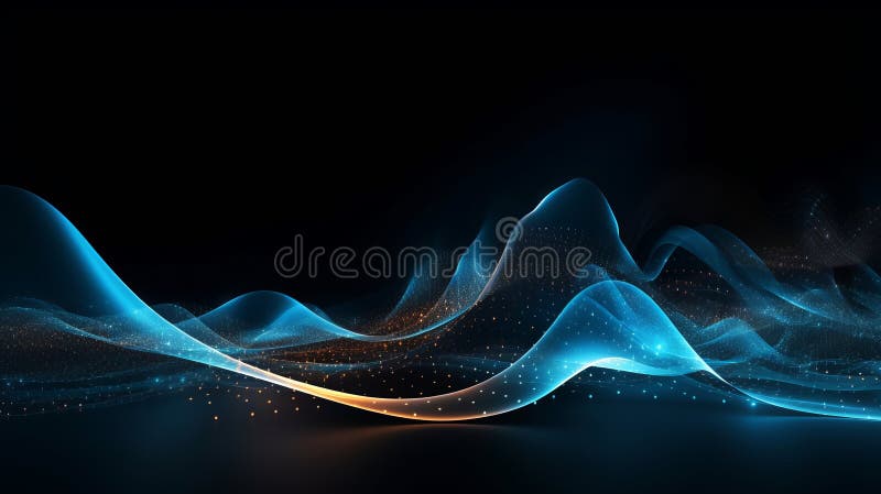 Digital Graphic Abstract Background for Technological Processes, Neural ...