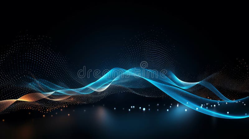 Digital Graphic Abstract Background for Technological Processes, Neural Networks, Digital Data ...