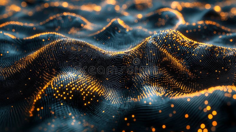 Digital Graphic Abstract Background for Technological Processes, Neural Networks, Digital Data ...