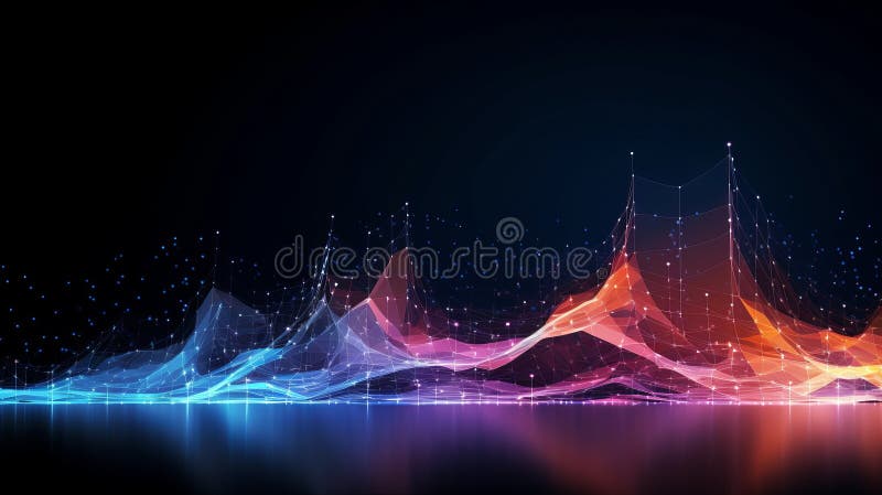 Digital Graphic Abstract Background for Technological Processes, Neural ... Digital Graphic Abstract Background for Technological Processes, Neural ...
